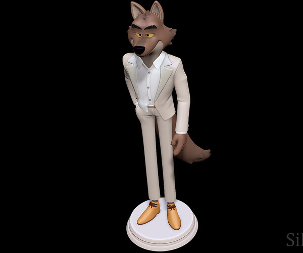 ArtStation - Mr. Wolf - The Bad Guys 3D print model | Resources