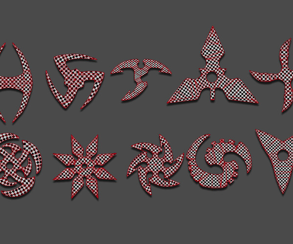 ArtStation - 25 Shuriken Models Lowpoly and Highpoly (with UV) , IMM ...