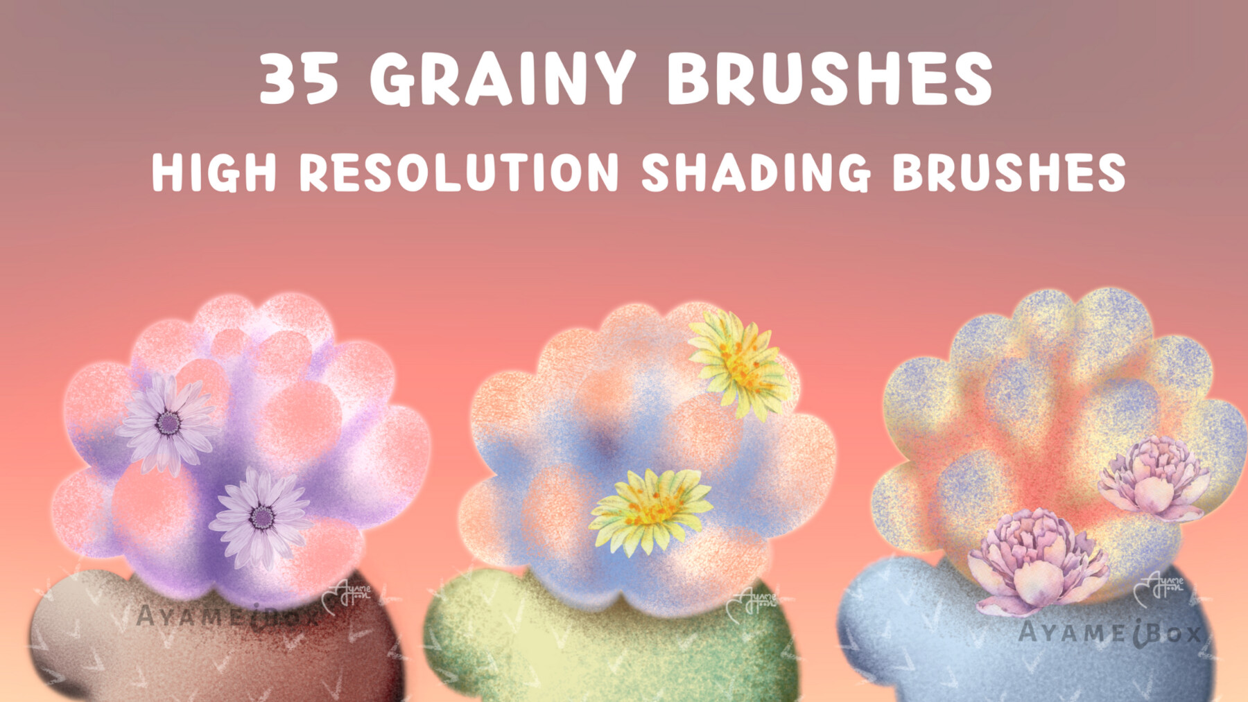 ArtStation - Procreate shading brushes | 35 Procreate texture and grain brushes | Bon Bon Grainy ...