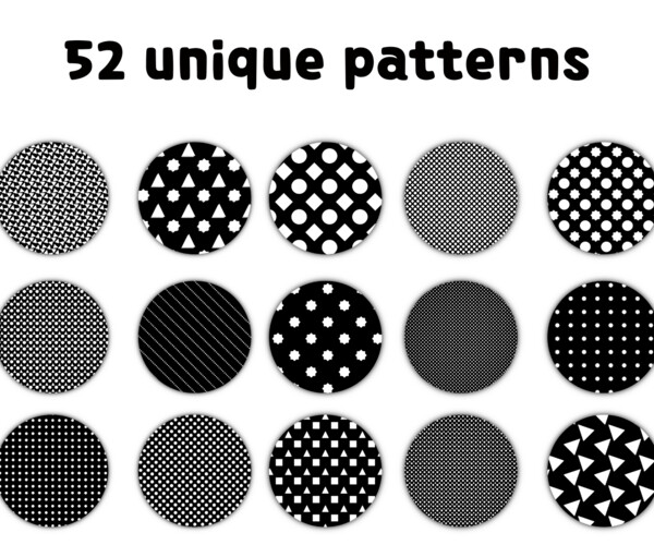 ArtStation - 52 Procreate pattern halftone brushes | Procreate vintage ...