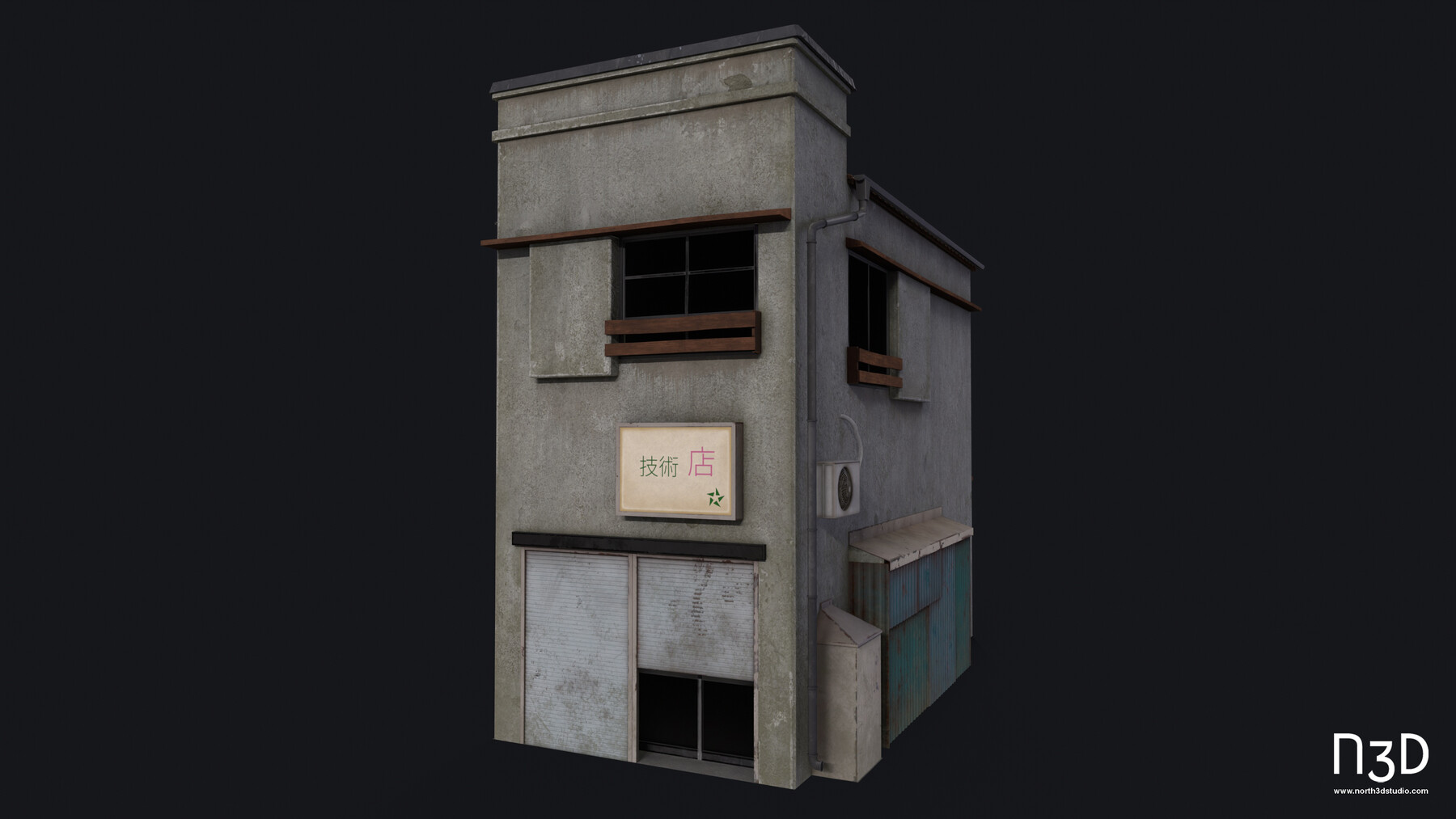 ArtStation - Japanese Game Ready Building v.4 | Game Assets