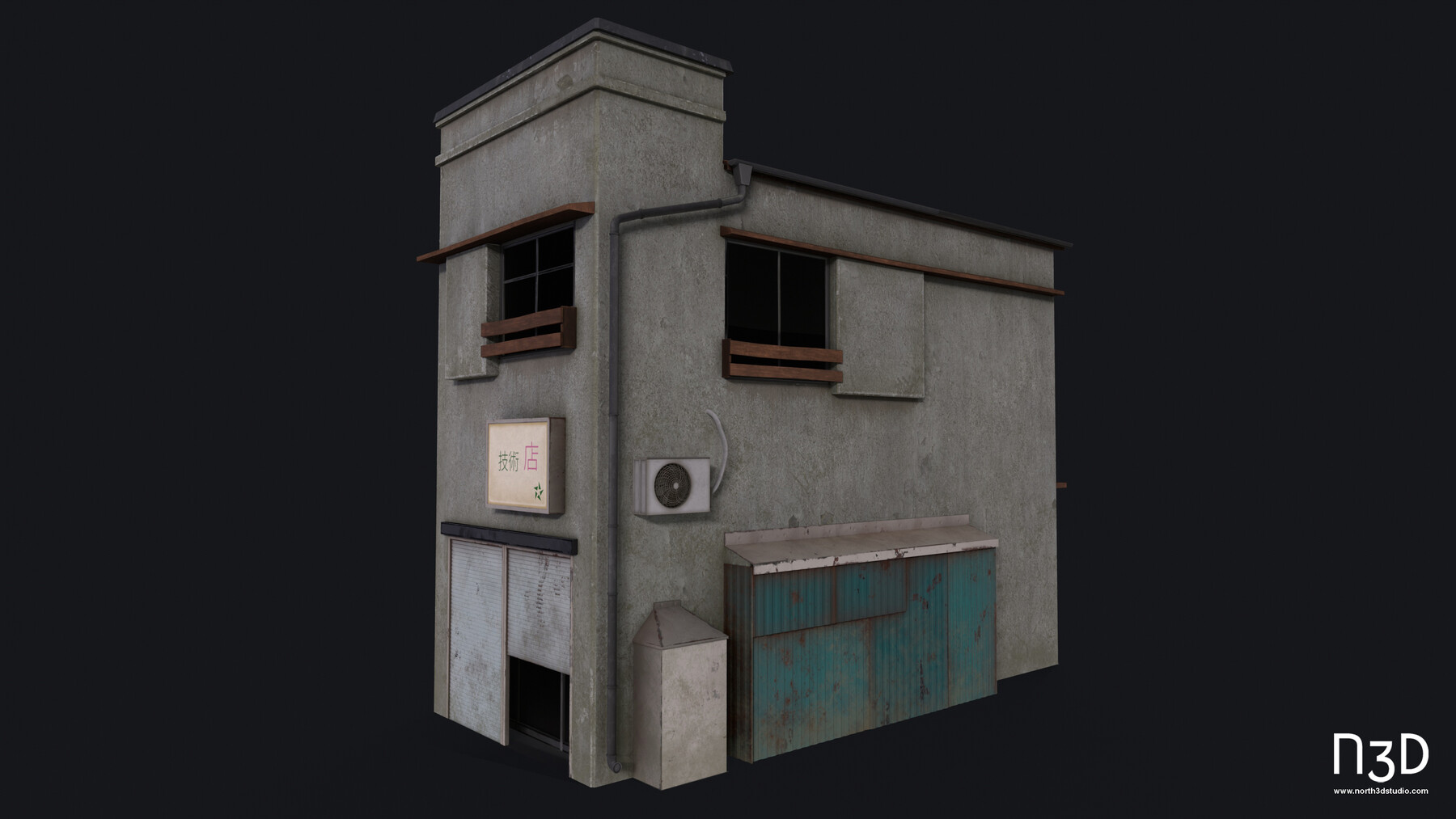 ArtStation - Japanese Game Ready Building v.4 | Game Assets