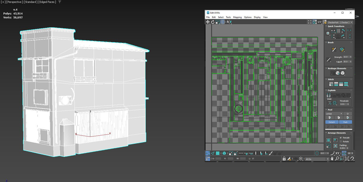 ArtStation - Japanese Game Ready Building v.4 | Game Assets