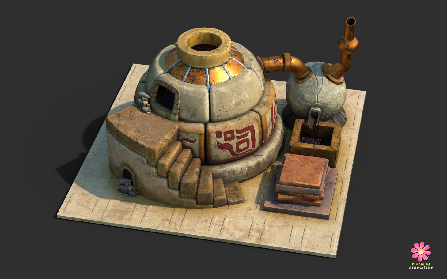 ArtStation - Medieval Low poly Iron Smelter for Ar, Vr and Games | Game ...