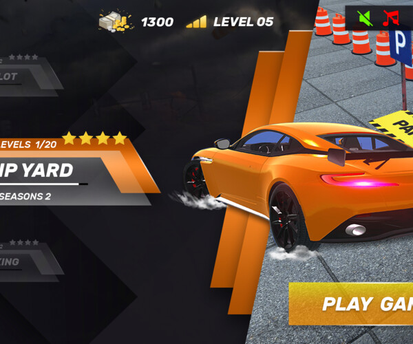 ArtStation - CAR RACING GAME UI TEMPLATE | Game Assets