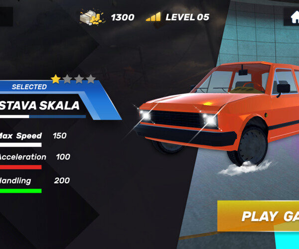 ArtStation - CAR RACING GAME UI TEMPLATE | Game Assets