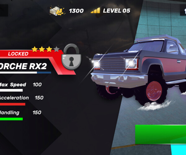 Artstation Car Racing Game Ui Template Game Assets