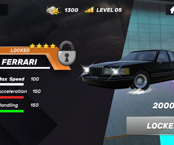 Artstation Car Racing Game Ui Template Game Assets