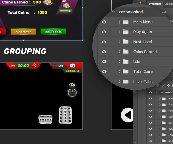 ArtStation - CAR RACING GAME UI TEMPLATE | Game Assets
