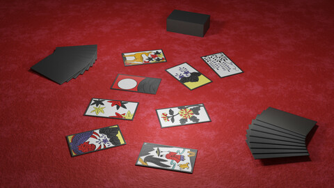 ArtStation - Hanafuda - Flower Cards | Resources