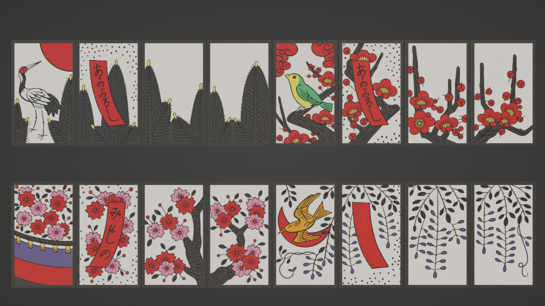 ArtStation - Hanafuda - Flower Cards | Resources