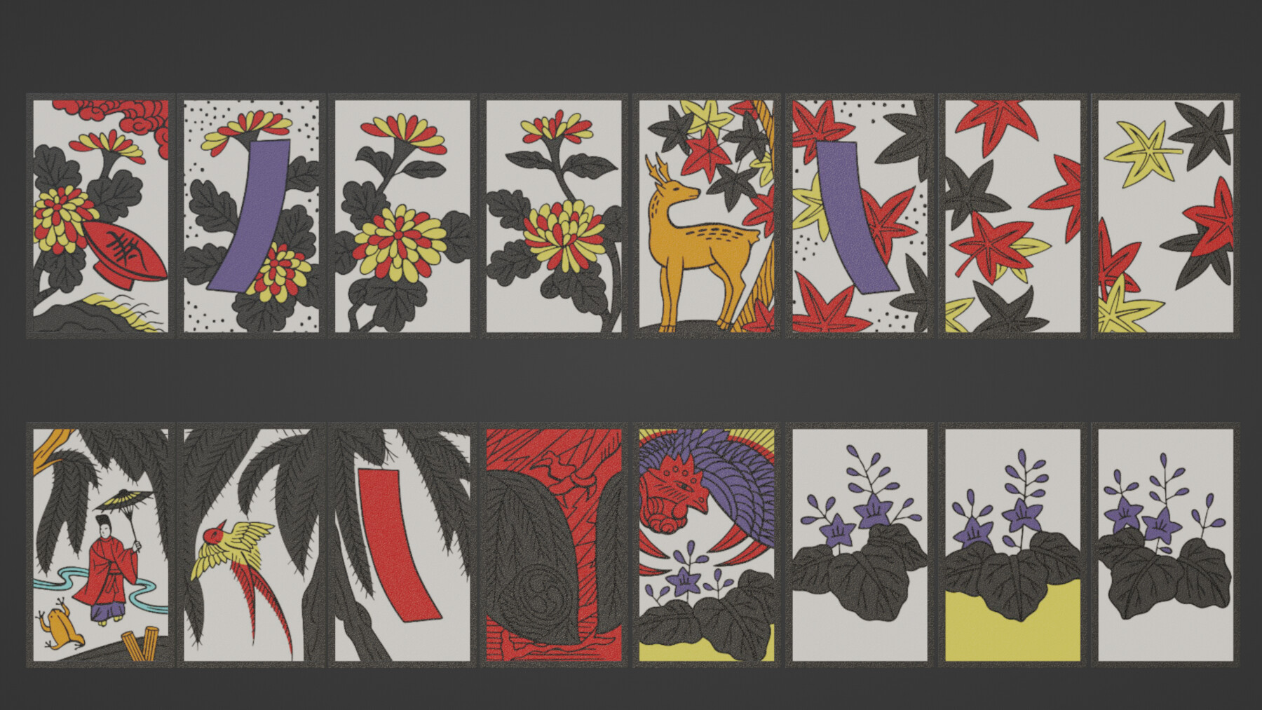 ArtStation - Hanafuda - Flower Cards | Resources