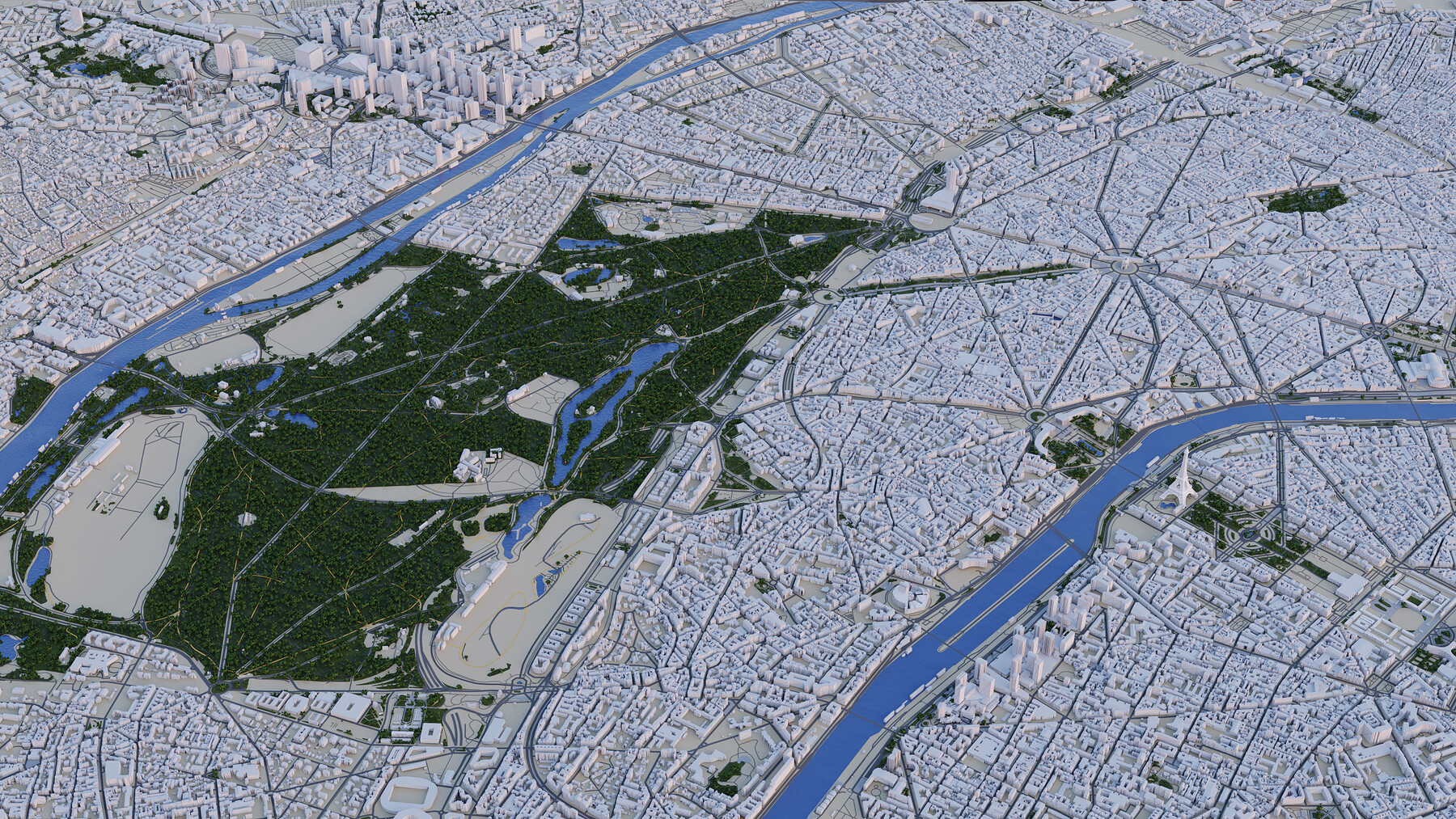 ArtStation - Paris City and Surroundings 3D model | Resources