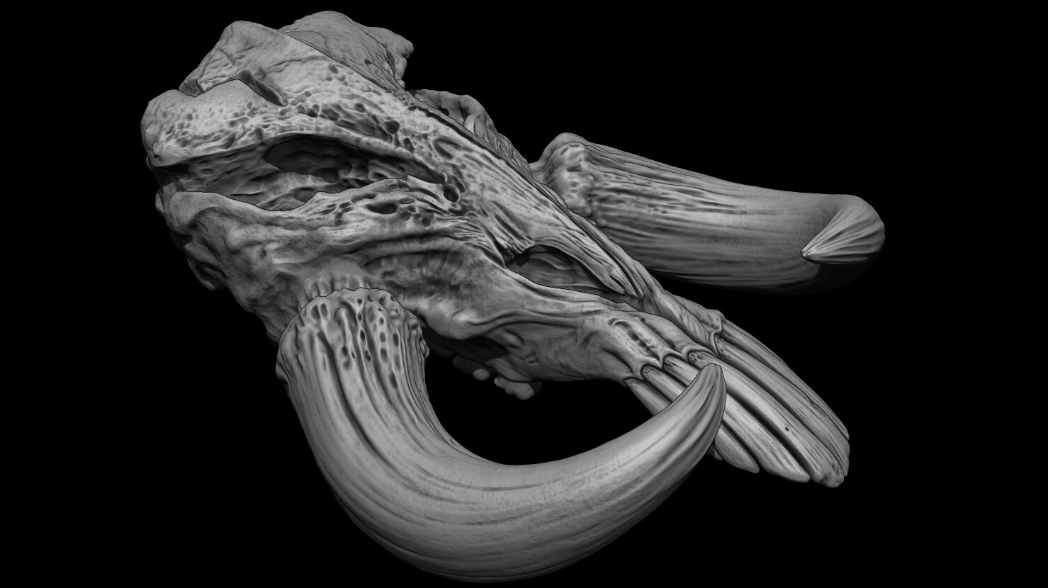 ArtStation - 3D PRINTABLE MYTHOSAUR SKULL - THE MANDALORIAN STAR WARS ...