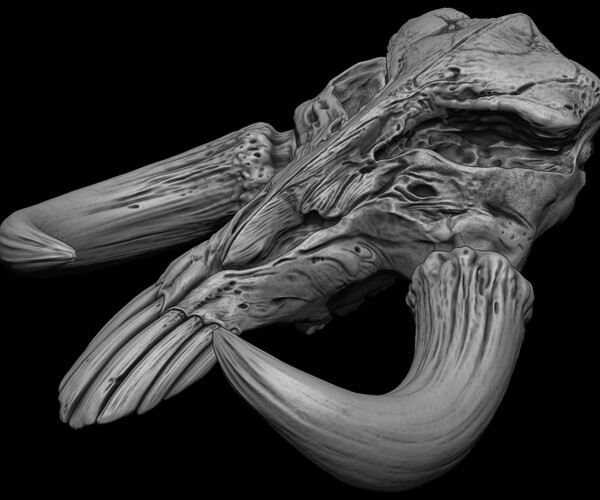 ArtStation - 3D PRINTABLE MYTHOSAUR SKULL - THE MANDALORIAN STAR WARS ...