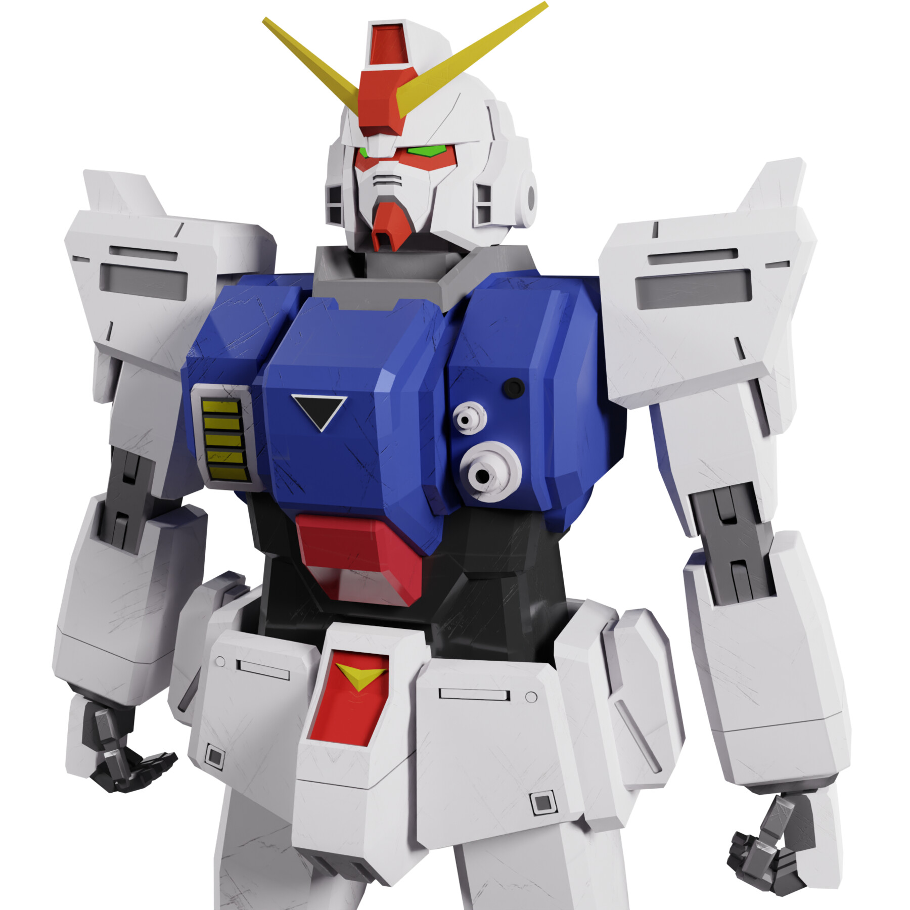 ArtStation - Gundam RX-79G 3D Model | Resources