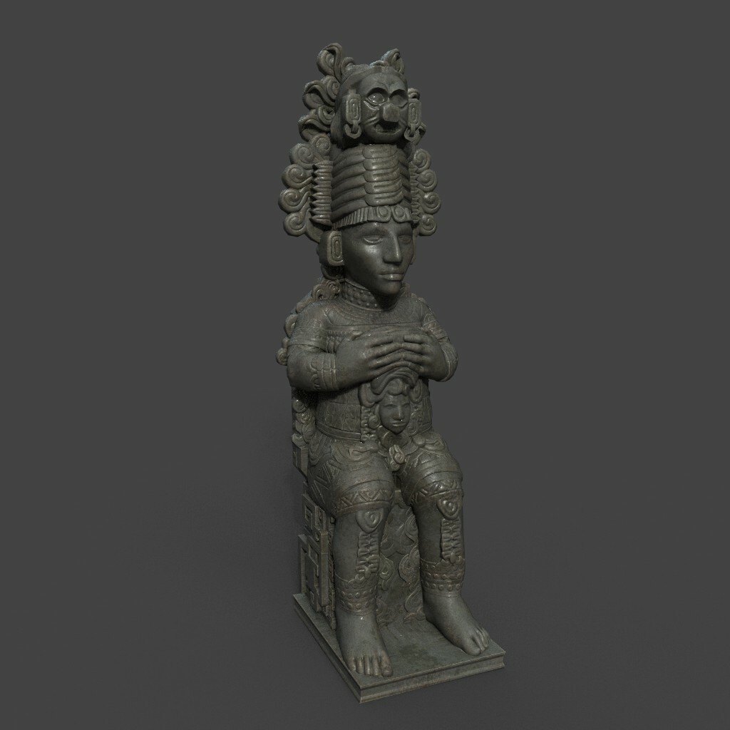 ArtStation - Mayan Inca Aztec Statue 220822 | Game Assets