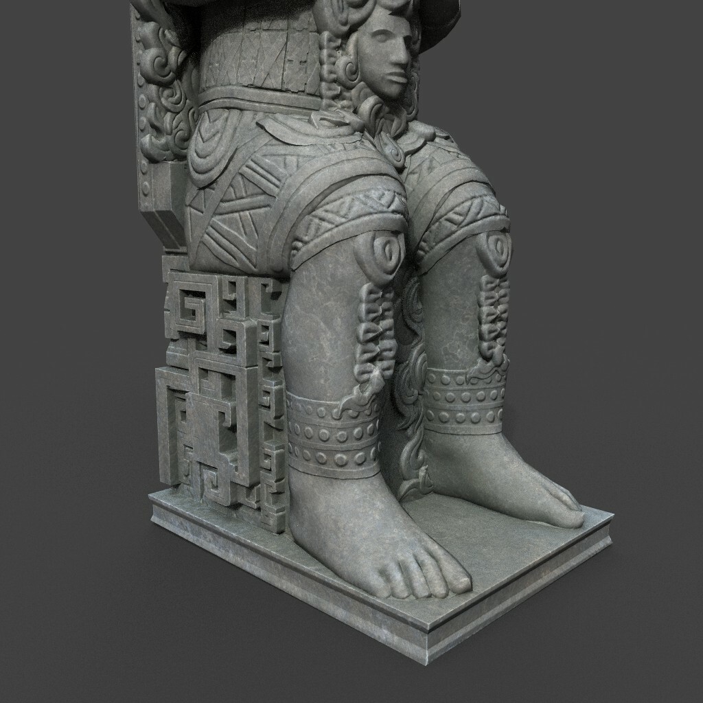 ArtStation - Mayan Inca Aztec Statue 220822 | Game Assets