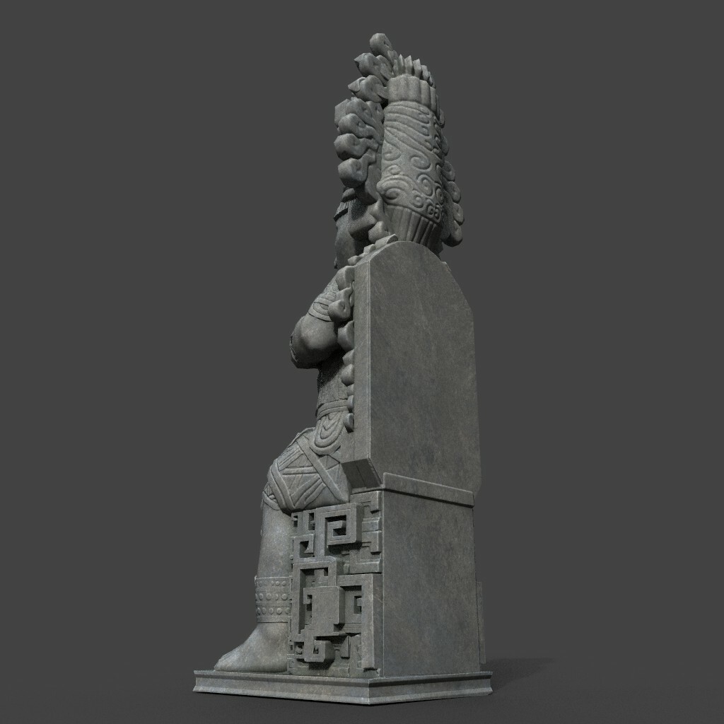 ArtStation - Mayan Inca Aztec Statue 220822 | Game Assets