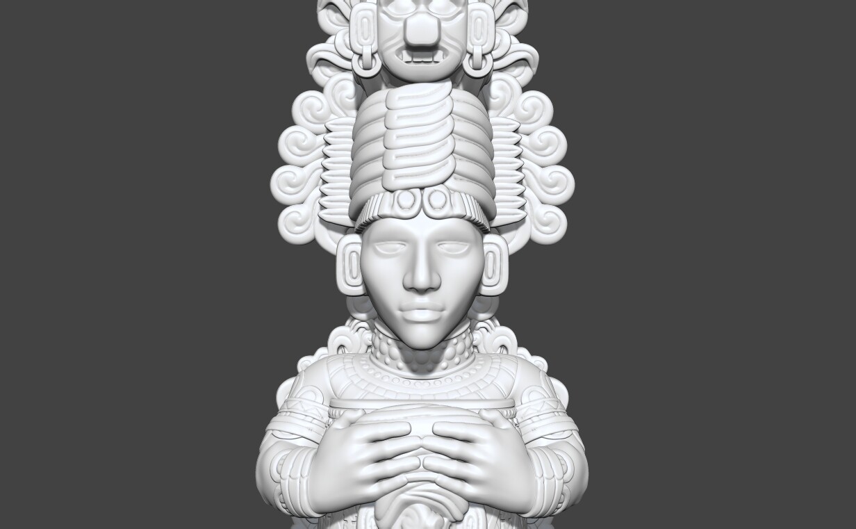 ArtStation - Mayan Inca Aztec Statue 3D print model | Resources