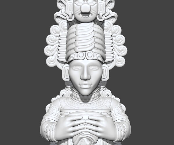 ArtStation - Mayan Inca Aztec Statue 3D print model | Resources