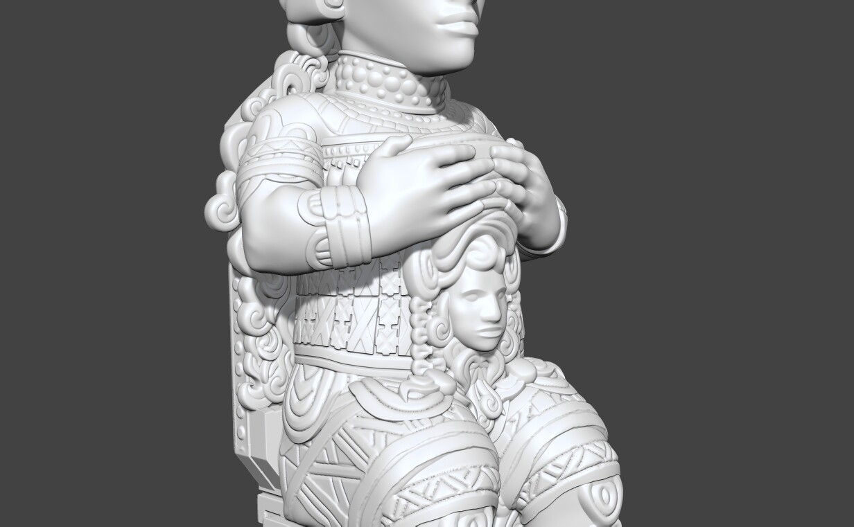 ArtStation - Mayan Inca Aztec Statue 3D print model | Resources