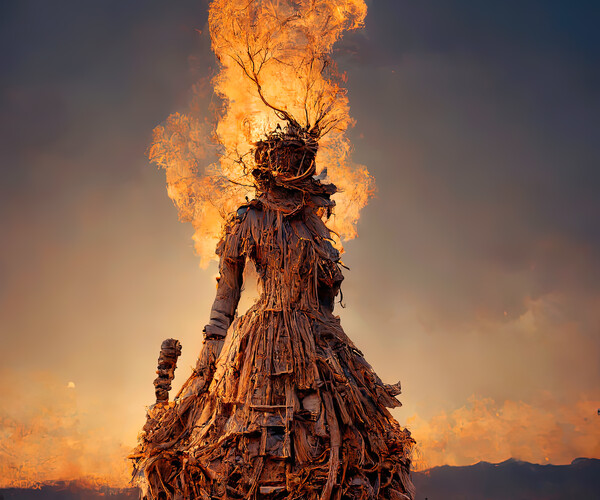 ArtStation - Burning Woman | Artworks