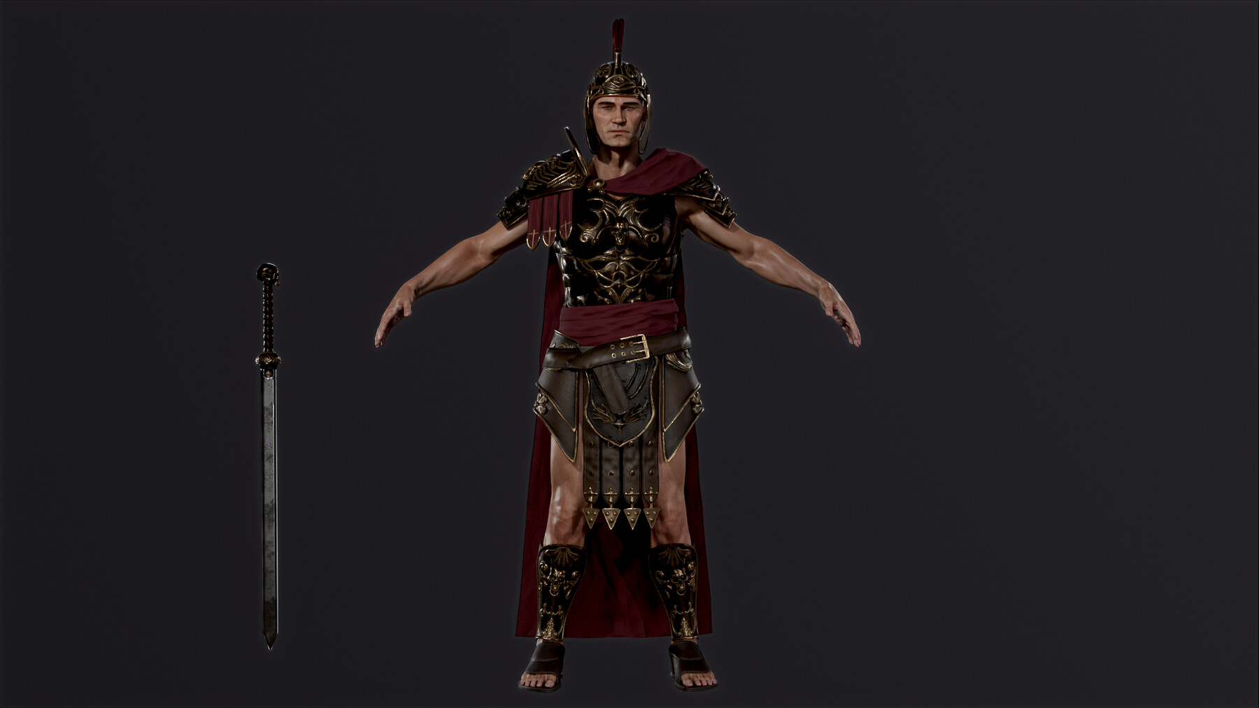 ArtStation - ROMAN OFFICER | Game Assets