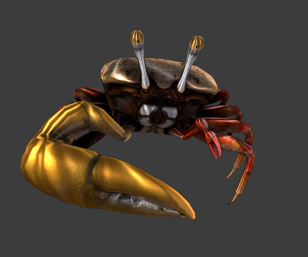 ArtStation - ANIMATED LOW POLY CRAB GAME READY | Game Assets
