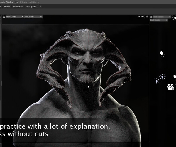 ArtStation - Full pipeline of Highpoly Character render in Marmoset 4 + Compose in PS [RUS|ENG ...