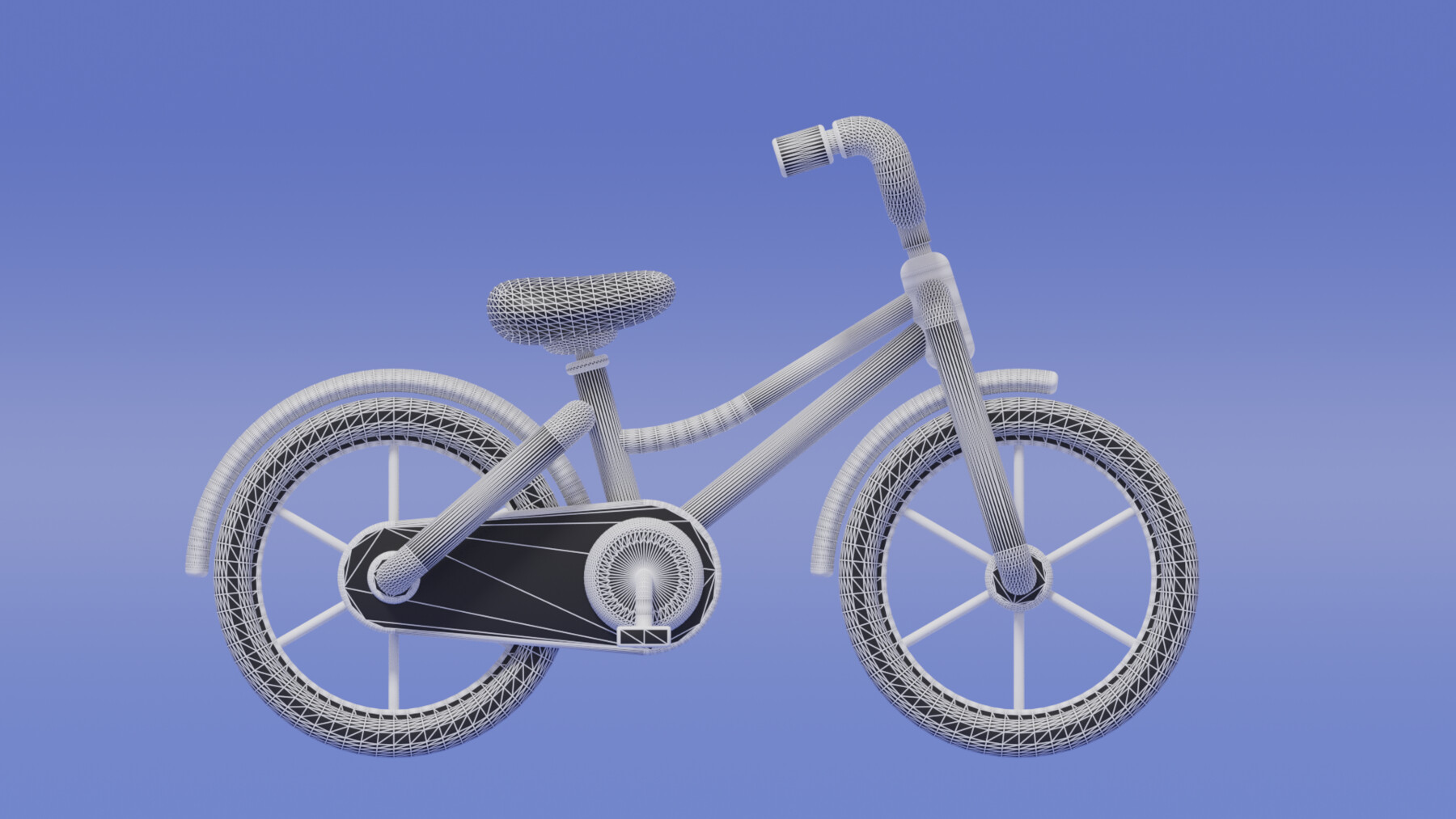 ArtStation - Cartoon Cute Bicycle 3D model | Resources