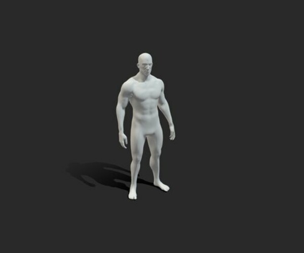 ArtStation - Male Female Body Base Mesh 28 Animations 3D Model 10k Polygons | Resources