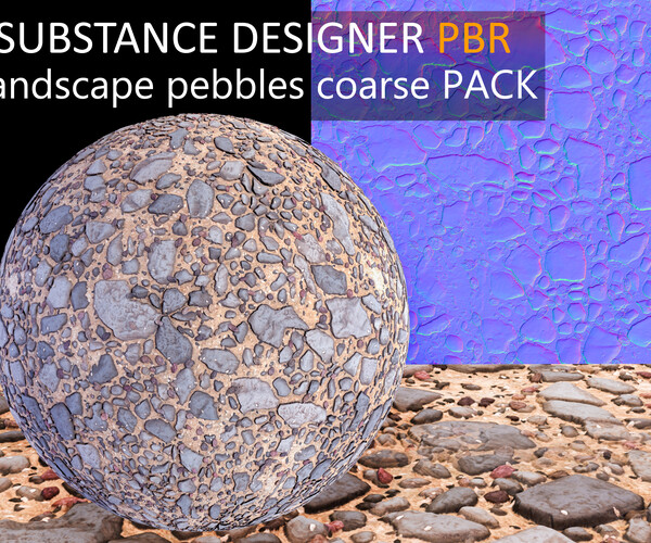ArtStation - PEBBLES COARSE PBR TEXTURE | Resources