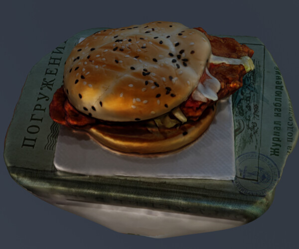 ArtStation - BURGER GAME READY 3D MODEL | Game Assets