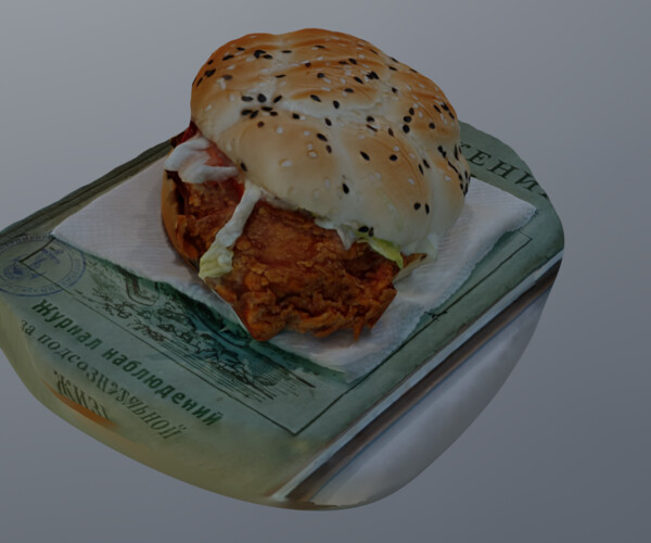 ArtStation - BURGER GAME READY 3D MODEL | Game Assets