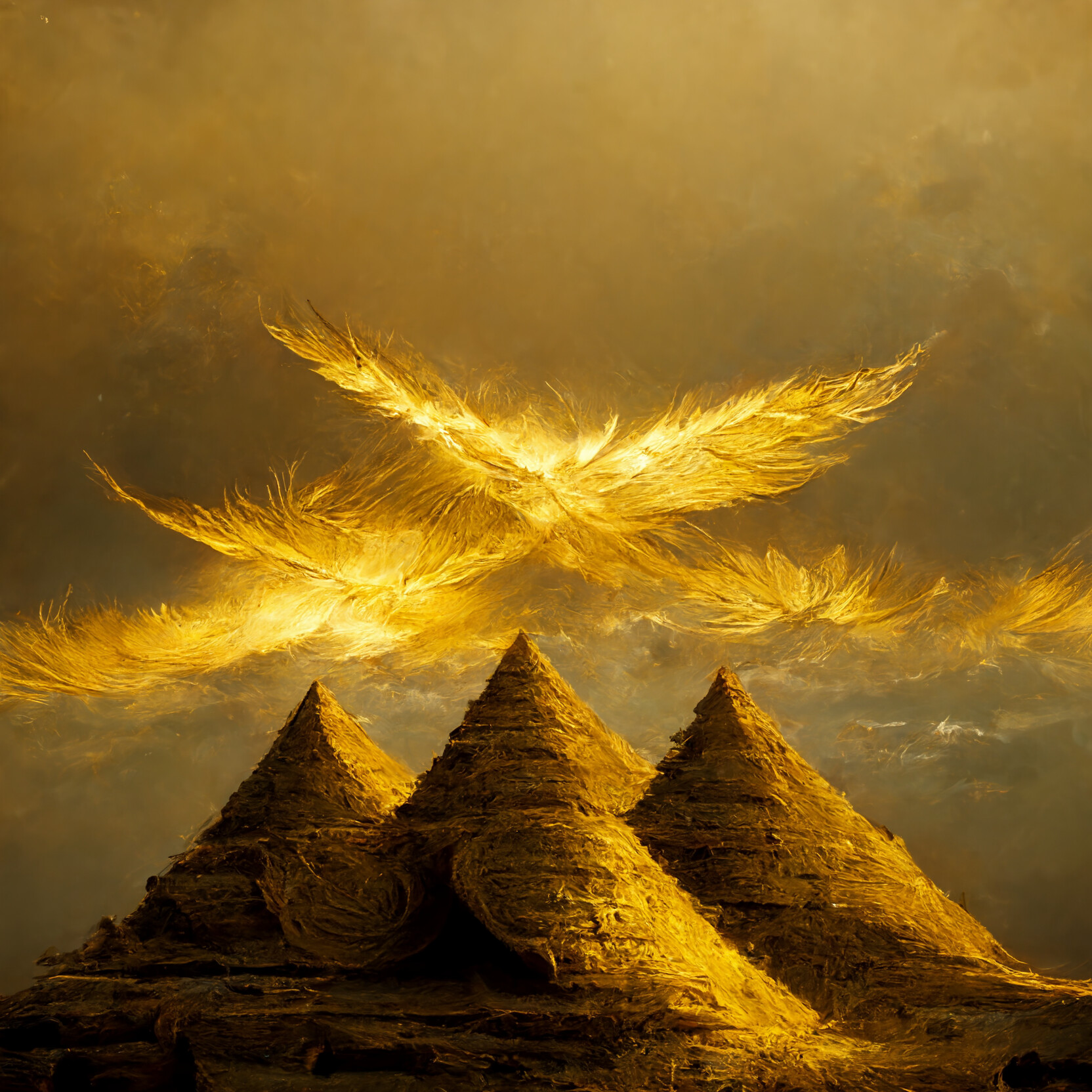 ArtStation - Golden Wing's forming pyramids | Artworks