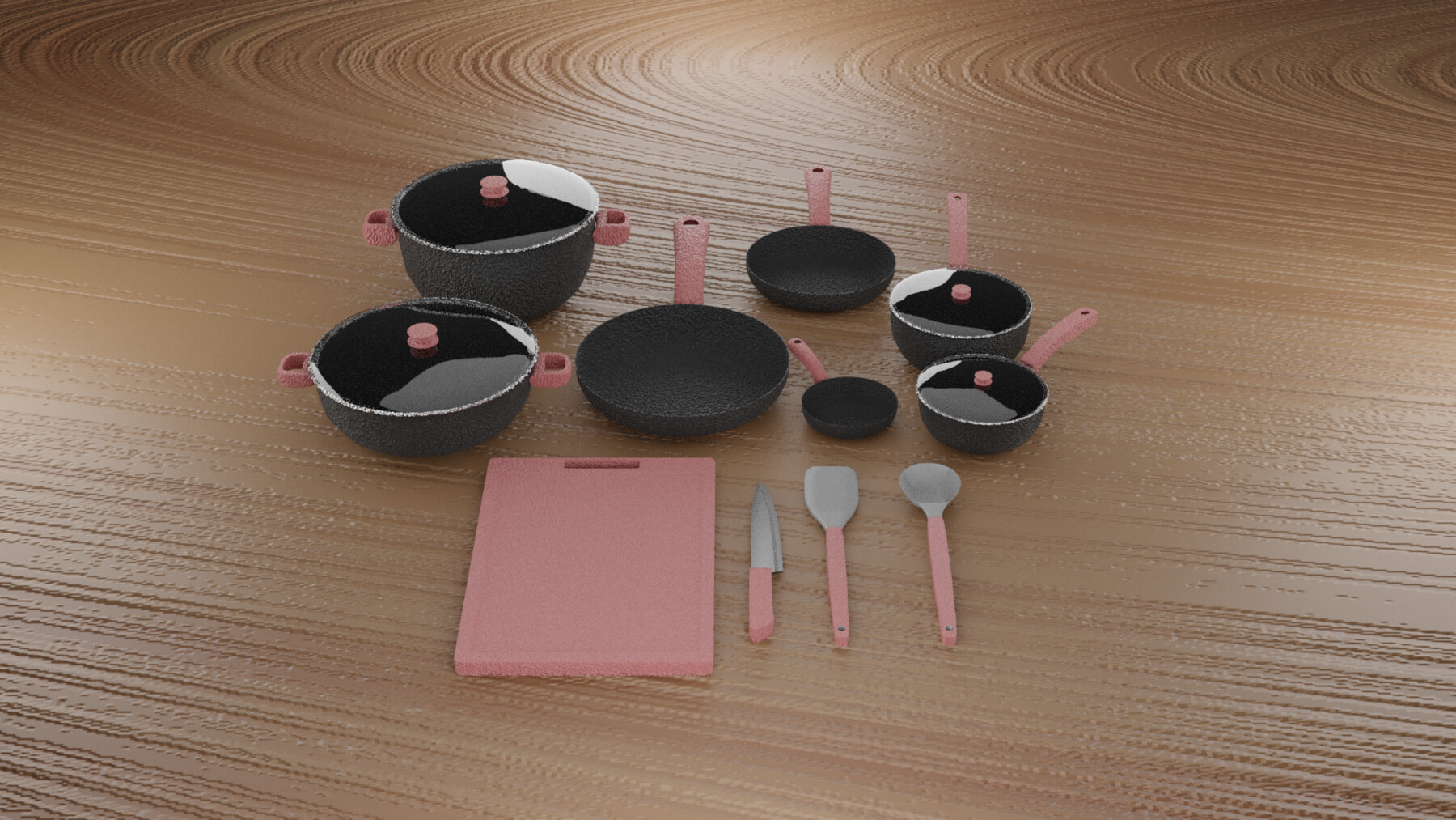 ArtStation - Kitchen Cookware Set 3D Model | Resources