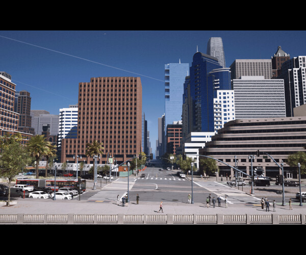 ArtStation - Real City SF - Downtown Environment Mega Pack - (UE4 & UE5 ...