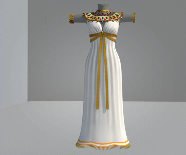 ArtStation - ancient Egyptian sumer priestess cartoon costume suit ...
