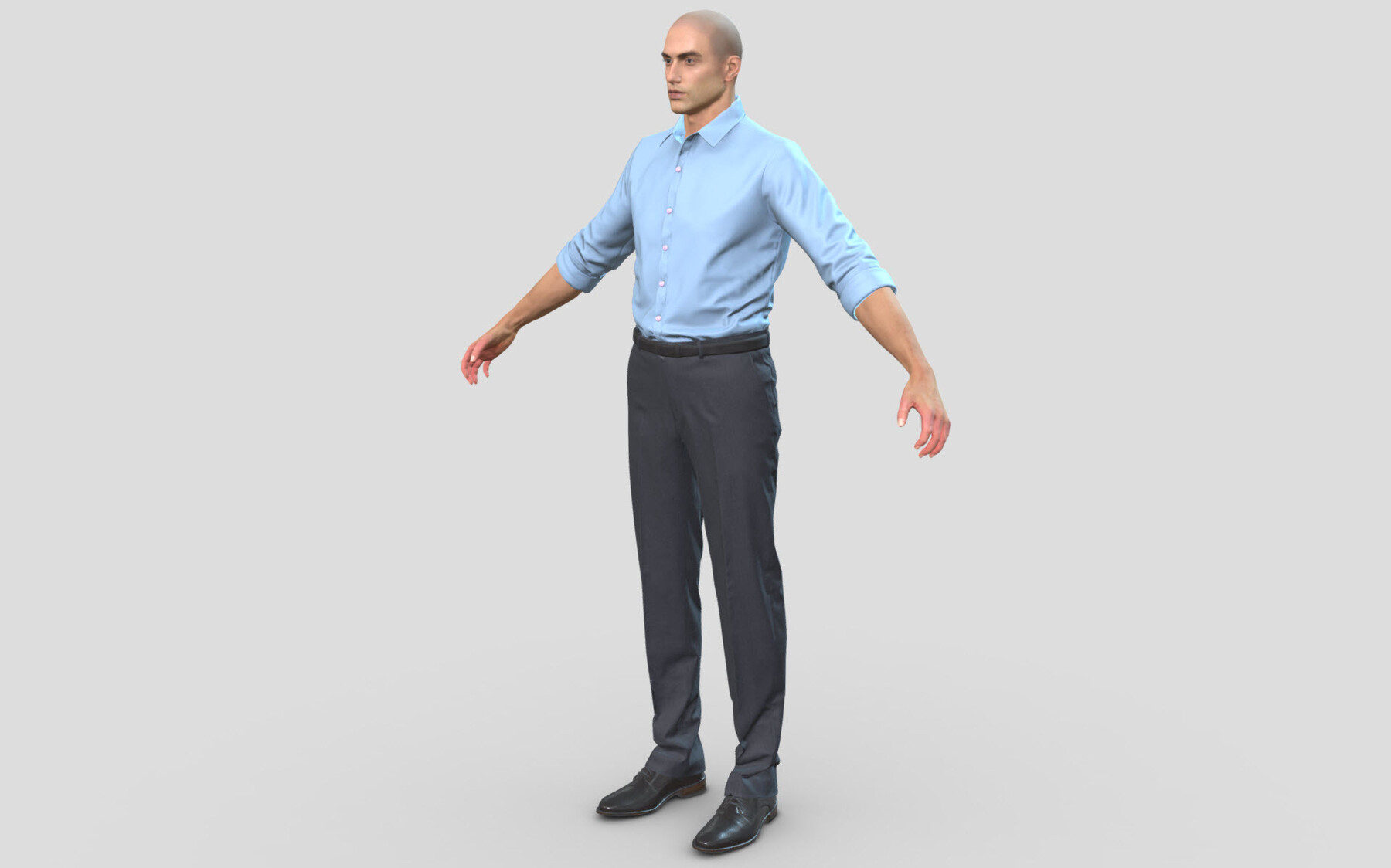 ArtStation - Business man in a Shirt Pants Game Assets low-poly model ...