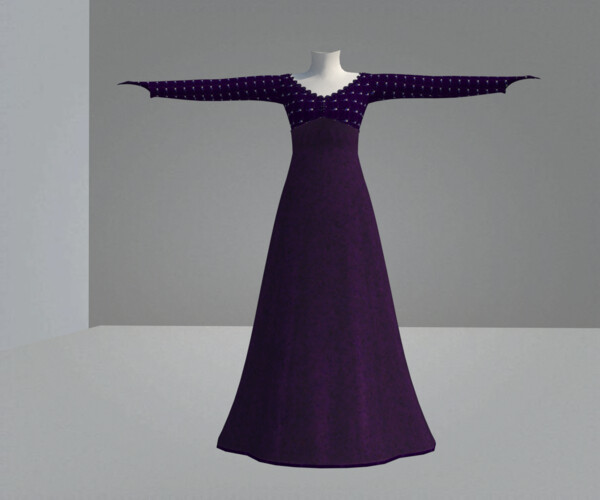 ArtStation - Purple red dress | Resources