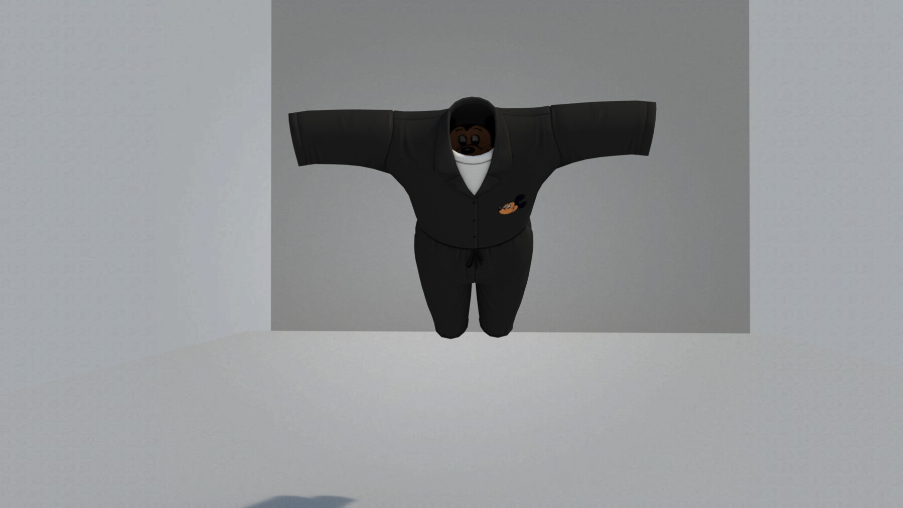 ArtStation - Black uniforms contracted white T-shirt | Resources
