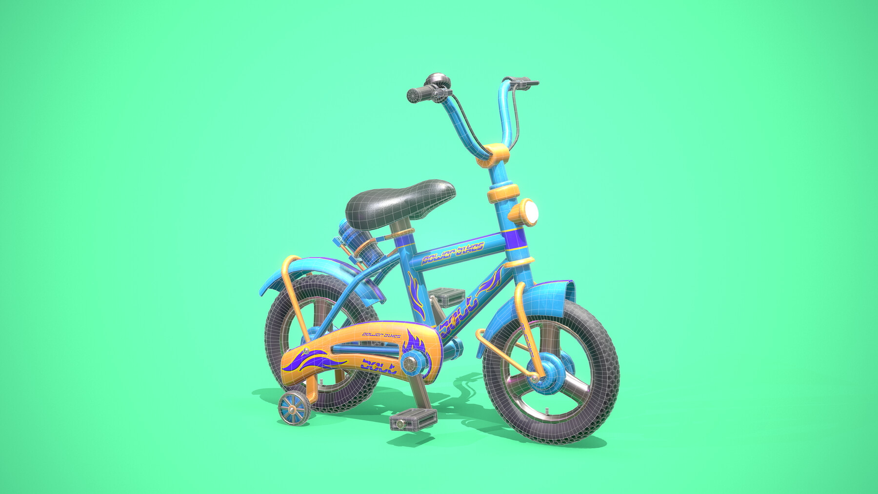ArtStation - Low Poly Cartoony Bicycle for Ar,Vr and Games | Game Assets