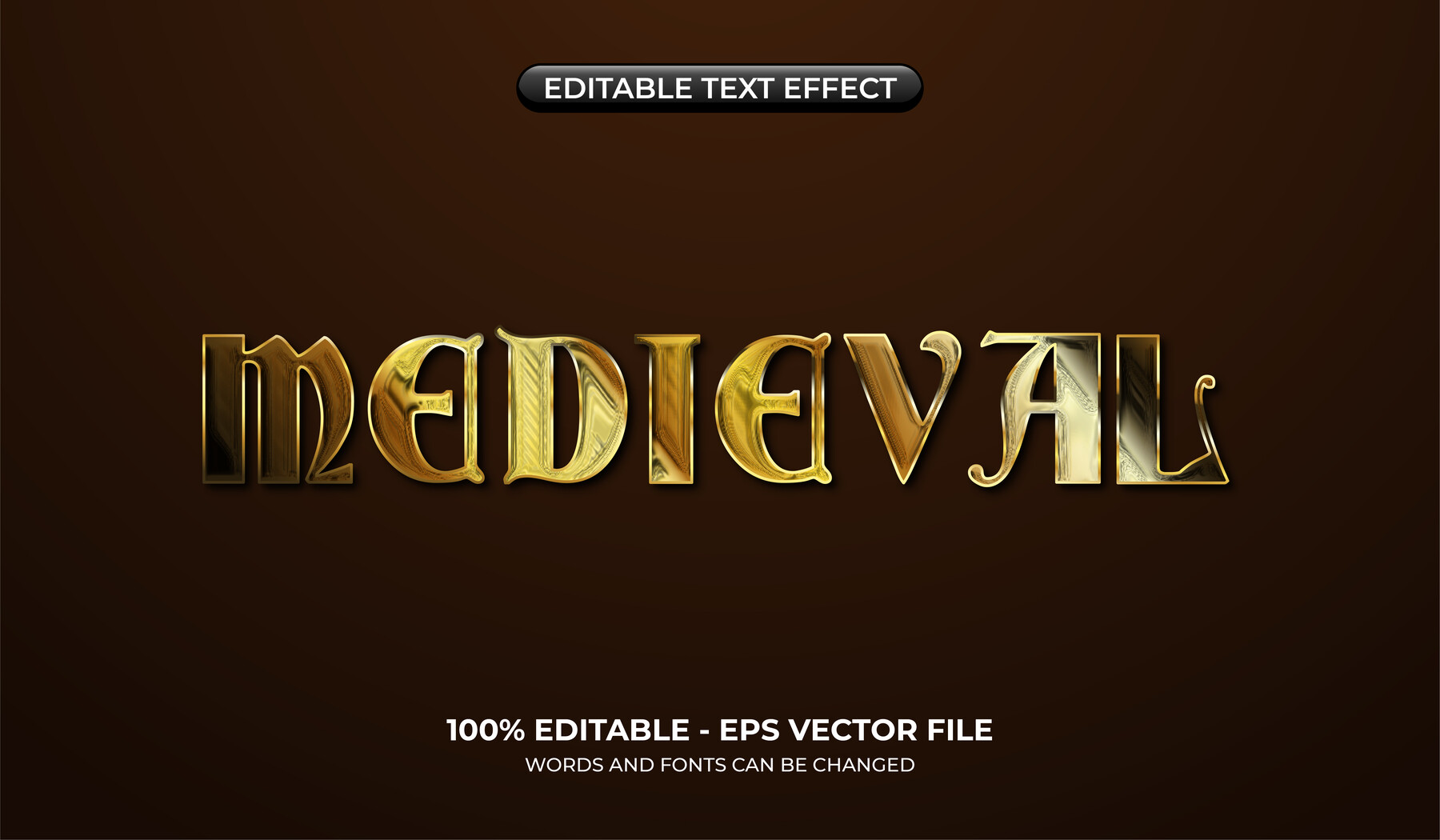 ArtStation - 3D Medieval Text Effects, EPS Template File | Artworks