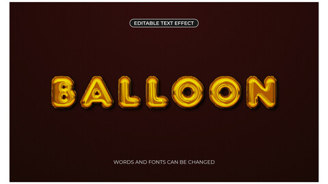 ArtStation - Ballon Text Effects, EPS Template File | Artworks