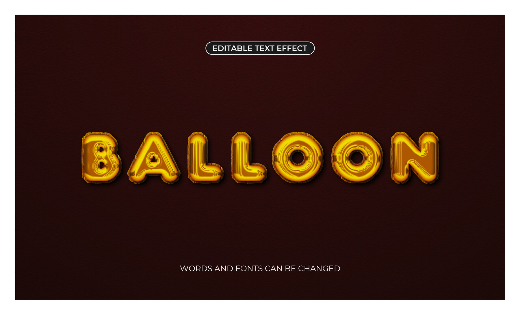 ArtStation - Ballon Text Effects, EPS Template File | Artworks
