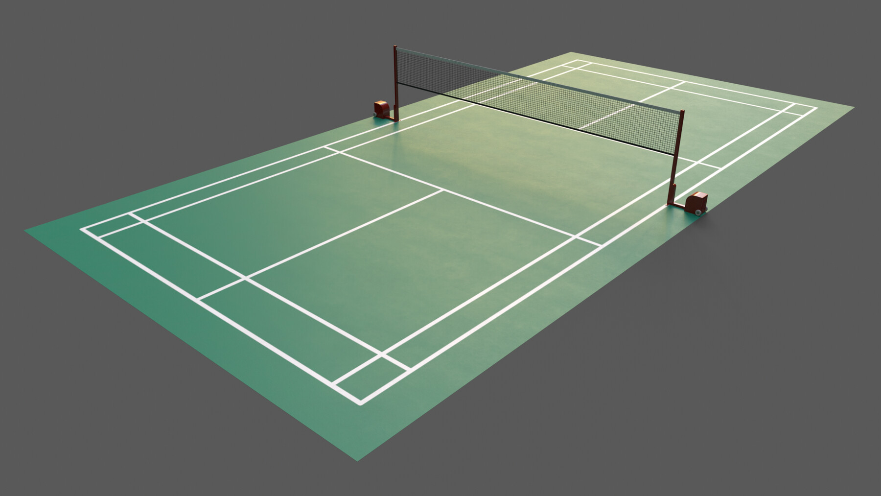 ArtStation - PBR Badminton Court Floor and Net | Game Assets