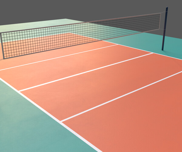 ArtStation - PBR Volleyball Court Floor and Net | Game Assets