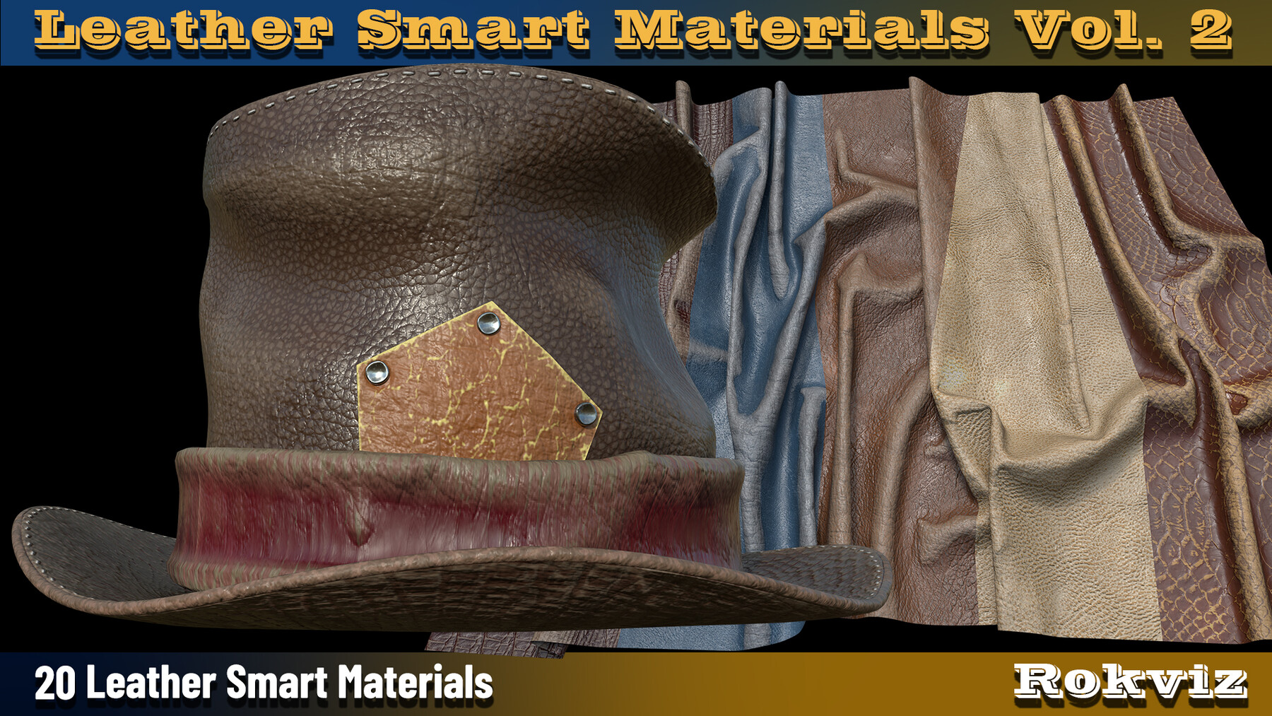 ArtStation - 20 Leather Smart Materials Vol. 2 | Resources