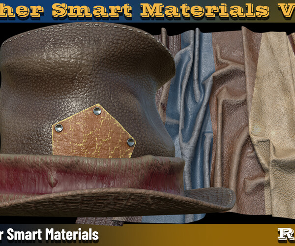 ArtStation - 20 Leather Smart Materials Vol. 2 | Resources